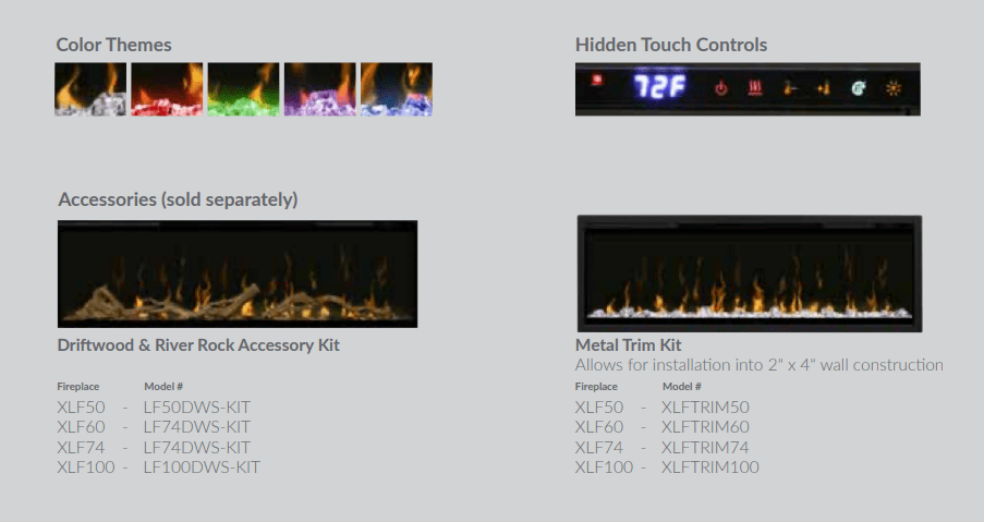 Dimplex - IgniteXL® 60-inch Built-in Linear Electric Fireplace | Black ...